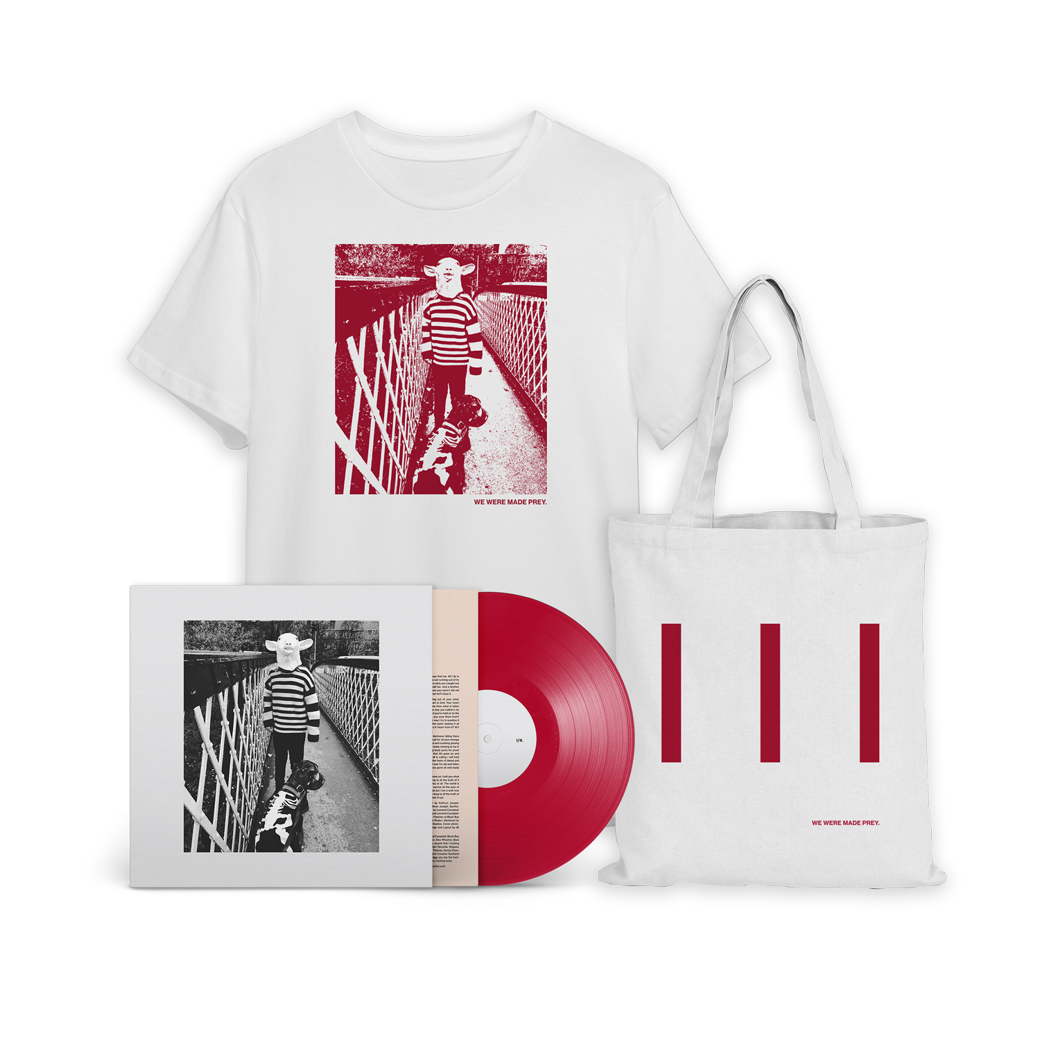 WE WERE MADE PREY. | RED VINYL BUNDLE – kathrynjoseph